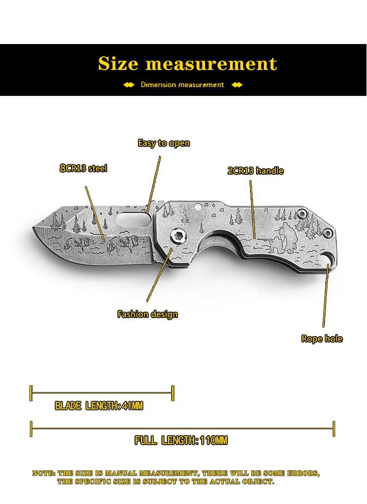 DOOM BLADE Gray Folding Pocket knife,Cool Knives for Outdoor Camping - Military Style - Tactical Knife with Liner Lock