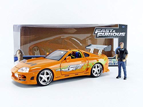 Jada 1:24 Diecast 1995 Toyota Supra with Brian O'Conner Figure, Men