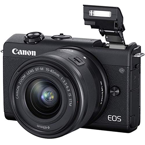 Canon EOS M200 Mirrorless Digital Camera with EF-M 15-45mm f/3.5-6.3 is STM Lens + 100S Sling Backpack + 128GB Memory Cards, Professional Photo Bundle (40pc Bundle)