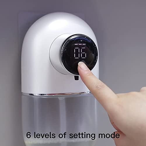AVLUZ Soap Dispenser, Wall-Mounted Soap Dispenser, Automatic Foam Facial Cleanser Machine Liquid Soap Dispenser Foam Induction Soap Dispenser for Home (Color : Blue)
