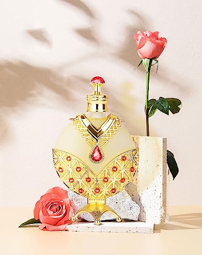 HUIBAO Gold Arabian Concentrated Perfume Oil, Arabic Perfume for Women, Arabian Perfume Oil- Long Lasting A Seductive Perfume Oil (12ml)