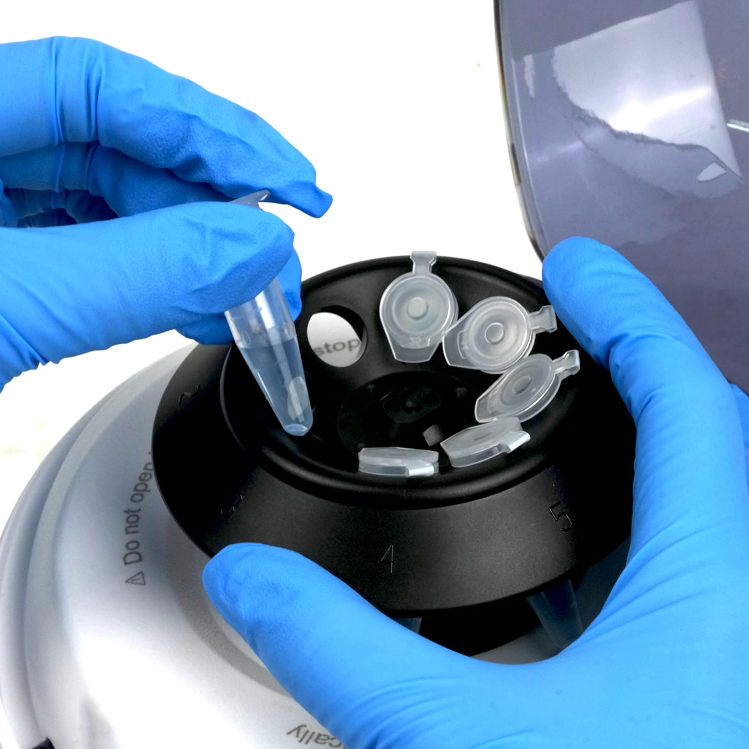 ONiLAB 500Pcs 1.5ml Polypropylene Graduated Microcentrifuge Tubes with Attached Lid,Clear Conical Micro Centrifuge Small Sample Bottle Vials Container for Lab