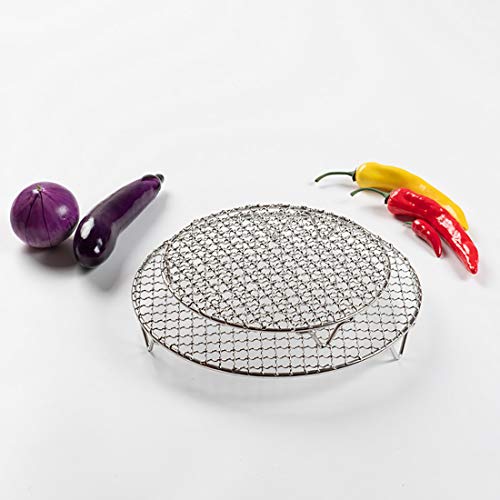InBlossoms Versatile Round 304 Stainless Steel Cooling Rack Baking,Heat Resistant Rust Proof Sturdy Durable Dia 9.5"