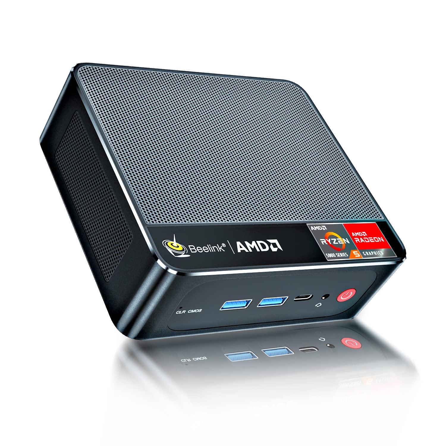 Beelink SER4 Mini PC,AMD Ryzen 7 4800U Processor,up to 4.2 GHz(8C/16T),Mini Computer with 16G DDR4 RAM/500GB M.2 NVMe 2280 SSD,4K FPS/WiFi 6E/BT5.2/Support Auto Power On
