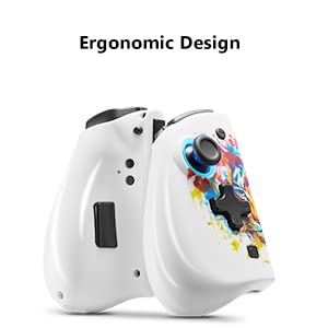 binbok Joy Pad Controller for Switch/OLED, Joy Con Replacement Switch Controller 8 Colors Adjustable LED Joypad Controller with Back Map Button/Turbo/Motion Control(Year of the Tiger Limited Edition)