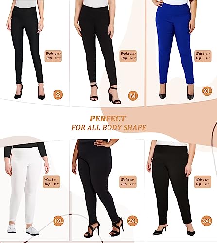 Hybrid Women Stretch Skinny Dress Pants Pull On Office Leggings Trousers KP45002SKX 1073T Mint 2X