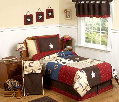 Sweet Jojo Designs Wild West Cowboy Western Window Valance