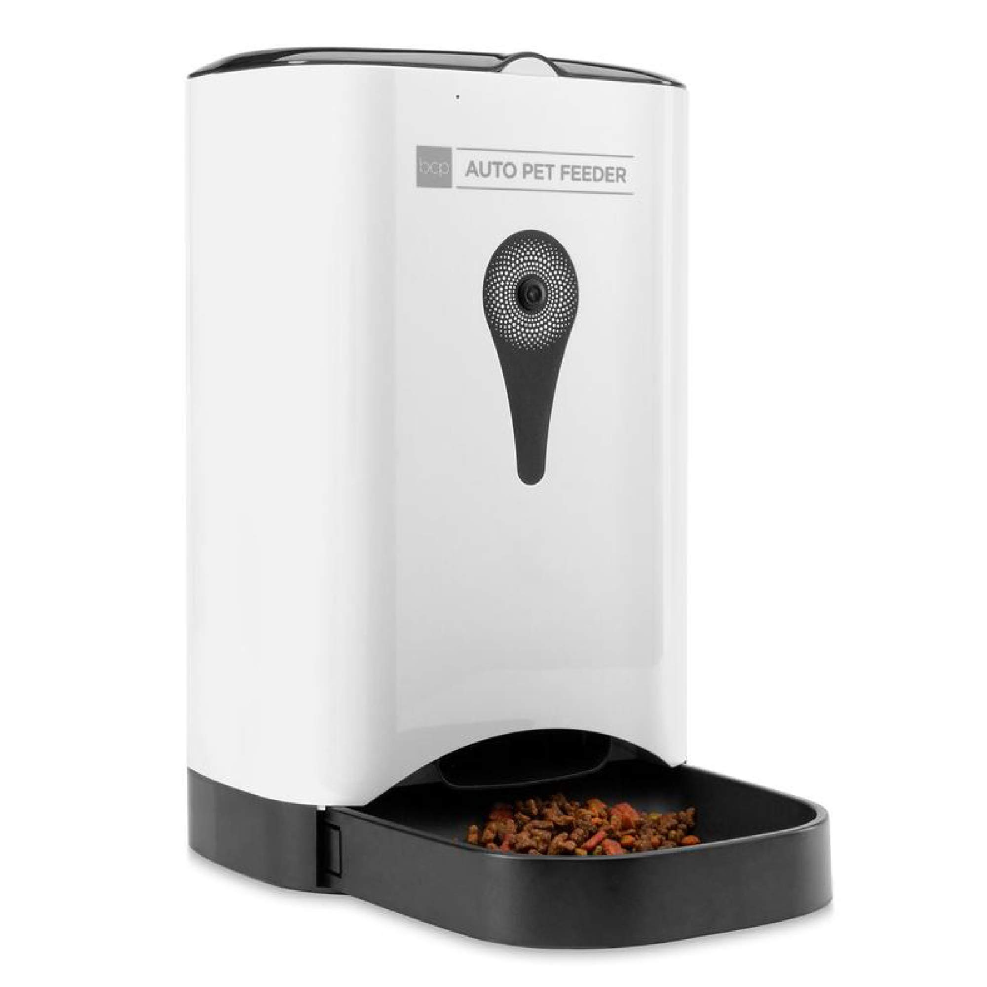 Best Choice Products Smart Automatic Pet Feeder w/HD Camera, Wi-Fi Enabled Smartphone App, Portion Control, 4.5L Food Capacity, 2-Way Audio Voice Recorder Microphone, White, for Cats and Dogs