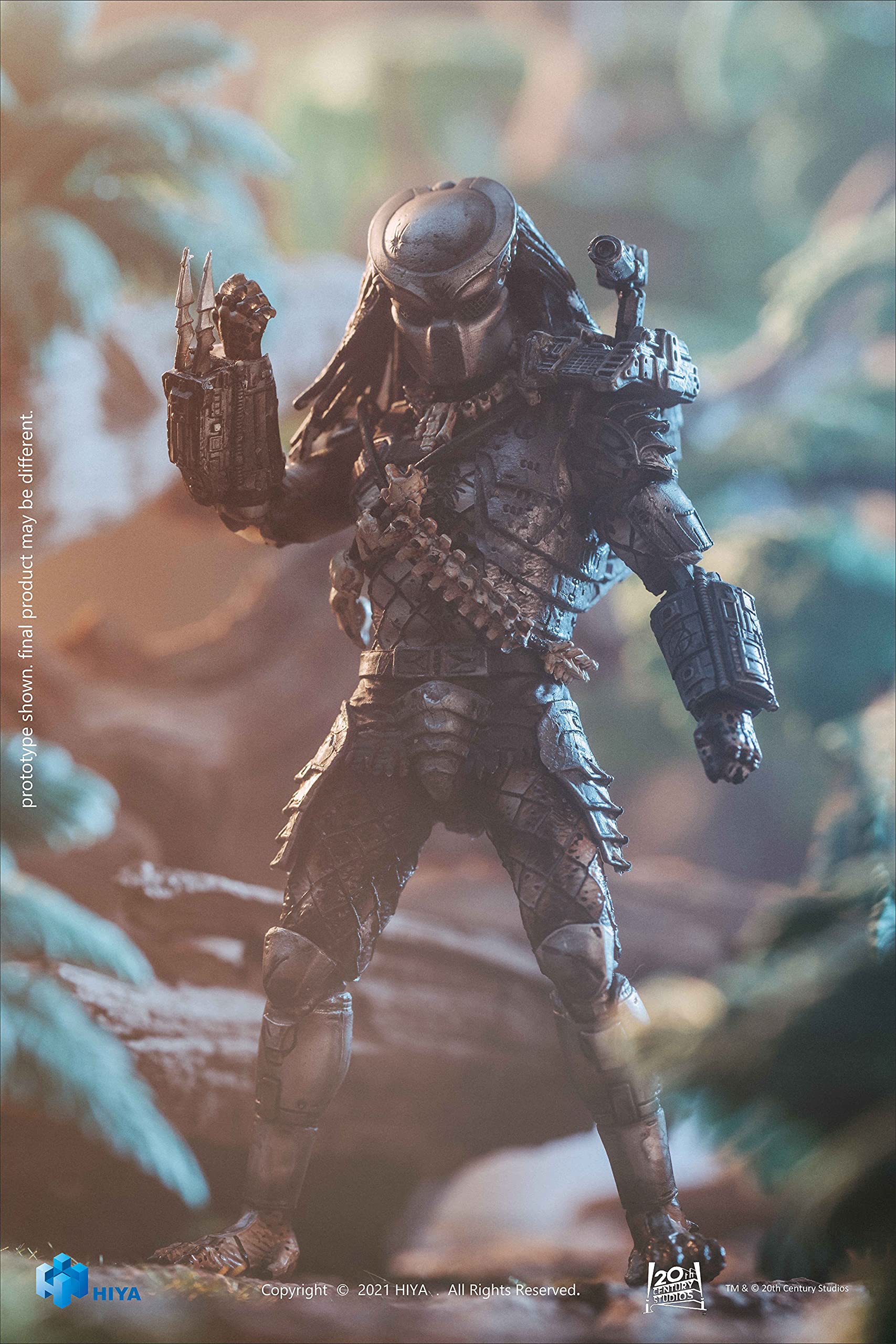 Hiya Toys Predator: Jungle Predator (Version 2) 1:18 Scale Action Figure, Multicolor