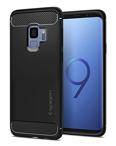 Spigen Rugged Armor Designed for Samsung Galaxy S9 Case (2018) - Matte Black