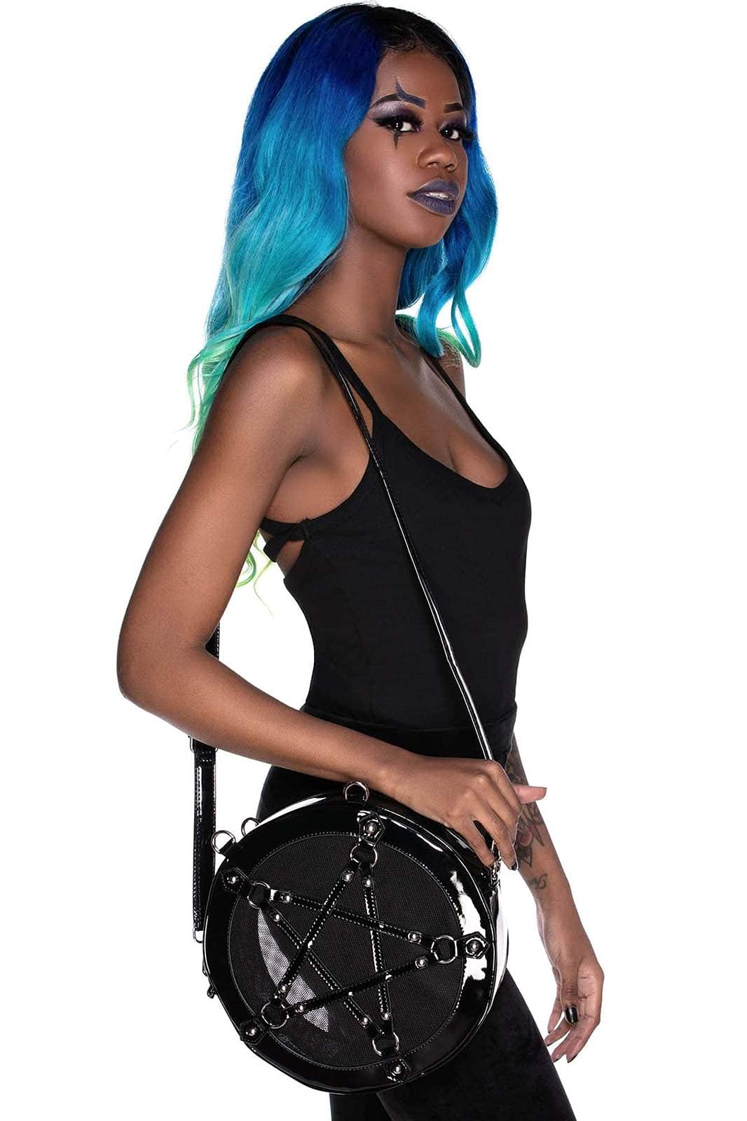 Killstar Serena Pentagram Witch Gothic Punk Satanic Handbag Purse KSRA003884