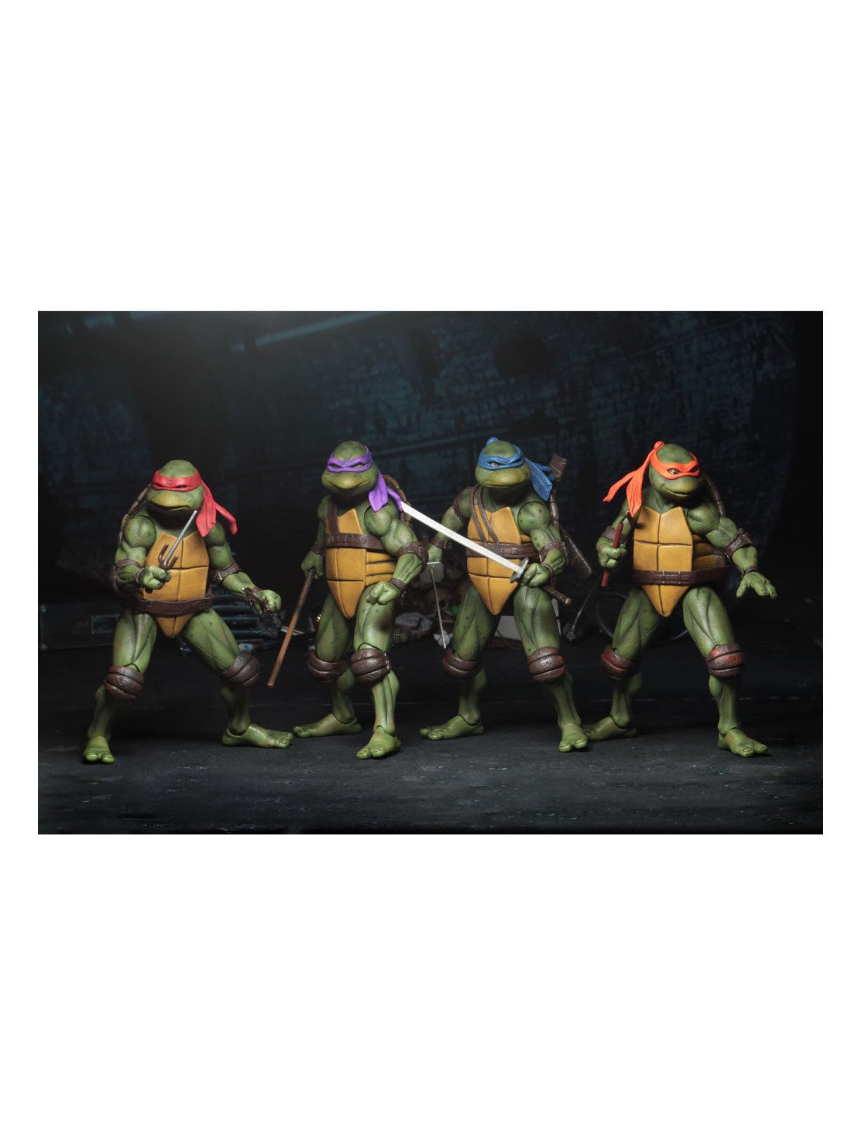 NECA TMNT Donnie Collectible Action Figure - Acrylic Ninja Movie Theme Toy