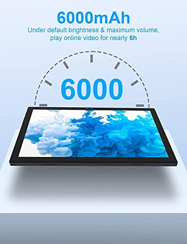 AWOW Tablet 10.1 inch Android 11 Tablet, 4GB RAM+64GB ROM, Computer Tablets with 6000mAh, Dual 13MP+5MP Camera, WiFi, Bluetooth, GPS, 1TB Expand Support, IPS Full HD Display