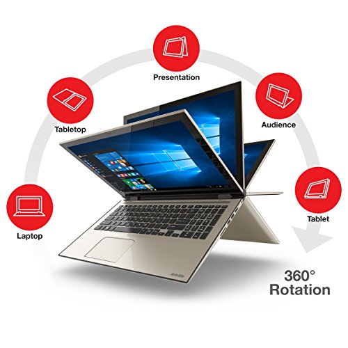 Toshiba Satellite Fusion 15 L55W-C5259 15.6-Inch Convertible 2 in 1 Touchscreen Laptop