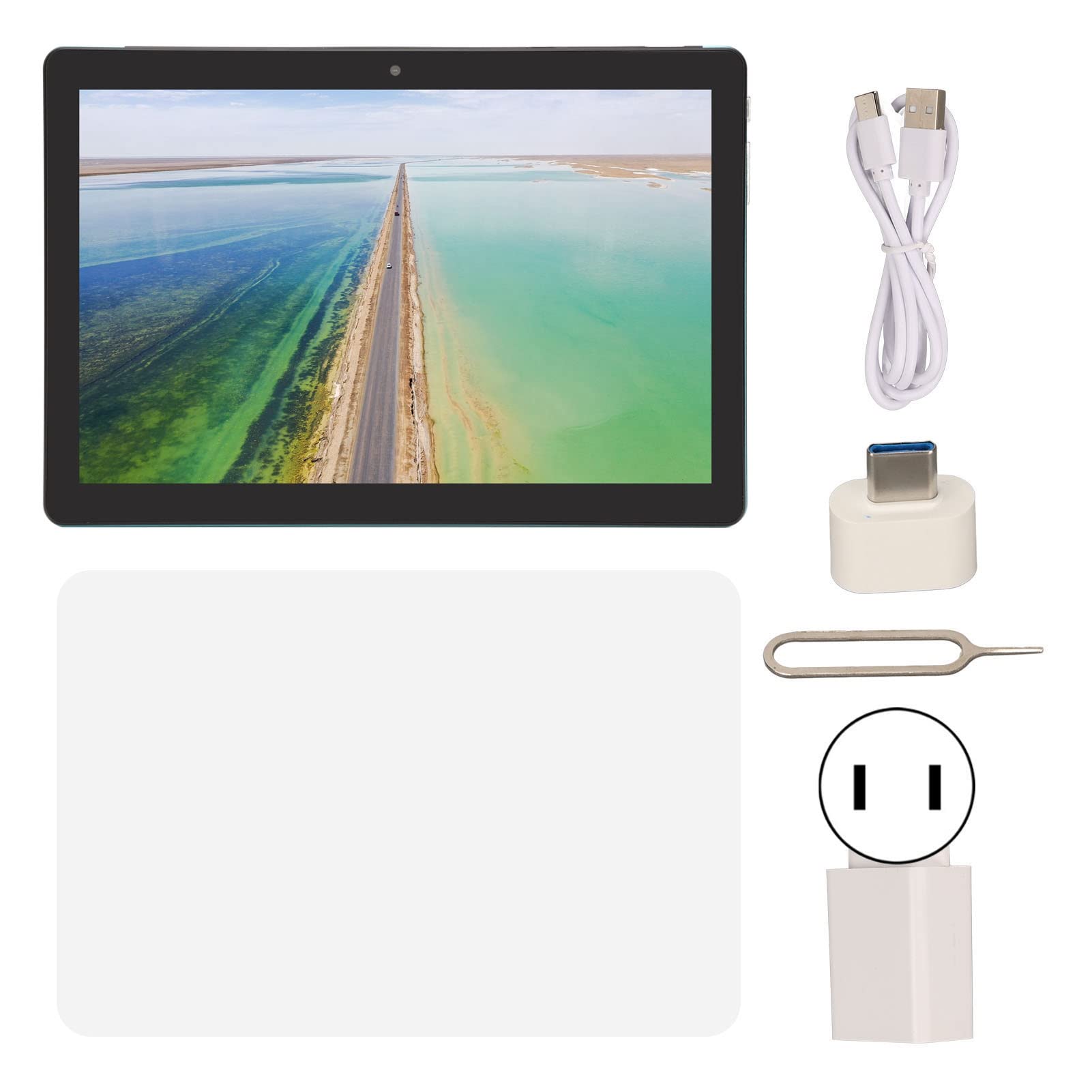 Calling Tablet, 3 Card Slots Design 100240V Dual SIM Dual Standby 1280x800 10.1 Inch Tablet for Travel for Home US Plug