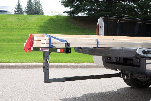 Tricam SLE-1/SKLE-350 2 in 1 E-Z Hitch Mounted Load Extender, 350-Pound Capacity, Black Finish