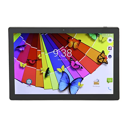 BUUA 10.1in Tablet, 8GB RAM 256GB ROM 100 to 240V 5G WiFi Octa Core Gaming Tablet for Office (US Plug)