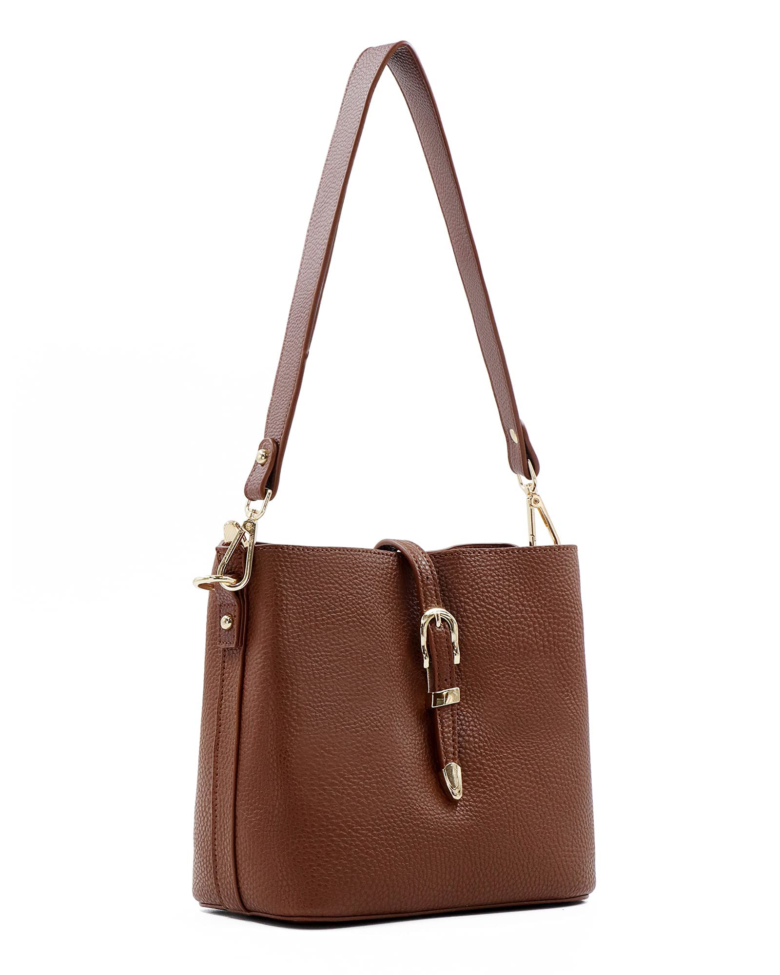 Montana West Mini Crossbody Bags for Women Vegan Leather Cute Bag Purses and Handbags (Brown) MWC-024BR