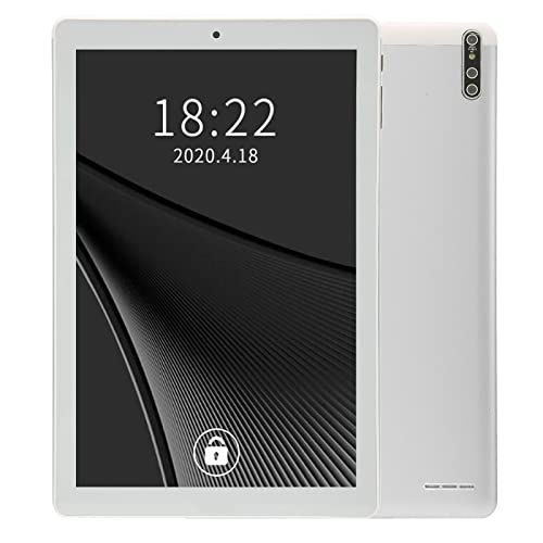 BUUA Compatible Tablet PC 10 Inch Tablet Multilingual 3GB RAM 64GB ROM 100‑240V 3G Network & IPS HD Screen WiFi 5G 11 for Work Home Women (US Plug)