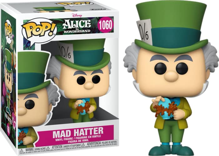 POP Disney: Alice in Wonderland 70th - Mad Hatter Funko Pop! Vinyl Figure (Bundled with Compatible Pop Box Protector Case) Multicolor 3.75 inches