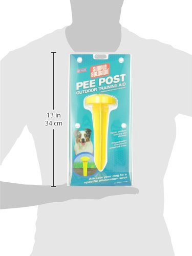 Simple Solution Pee Post Outdoor Potty Training Aid | Pheromone-Infused Yard Stake with GO HERE™ Technology | 13 Inch Stake