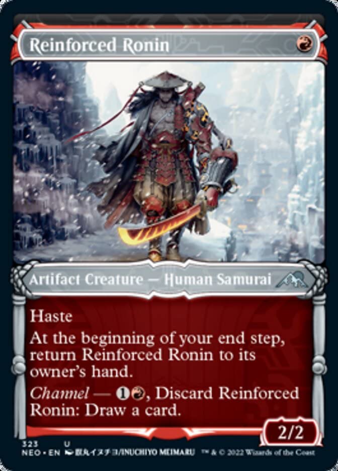 Magic: the Gathering - Reinforced Ronin (323) - Showcase - Kamigawa: Neon Dynasty