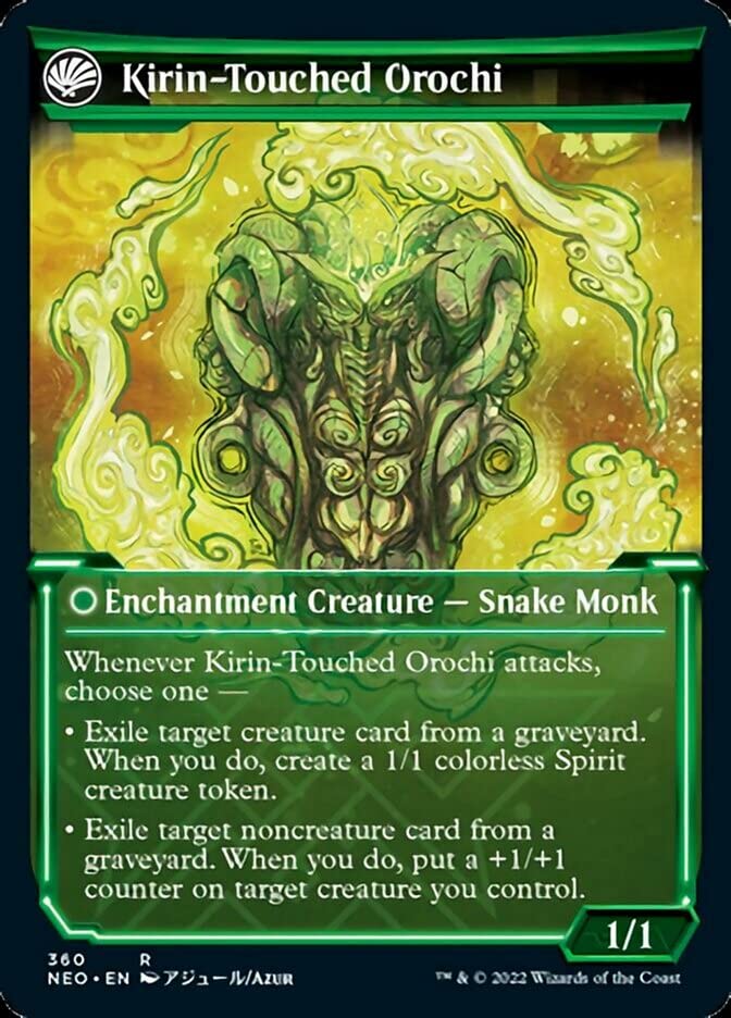 Magic: the Gathering - Teachings of The Kirin // Kirin-Touched Orochi (360) - Showcase - Kamigawa: Neon Dynasty