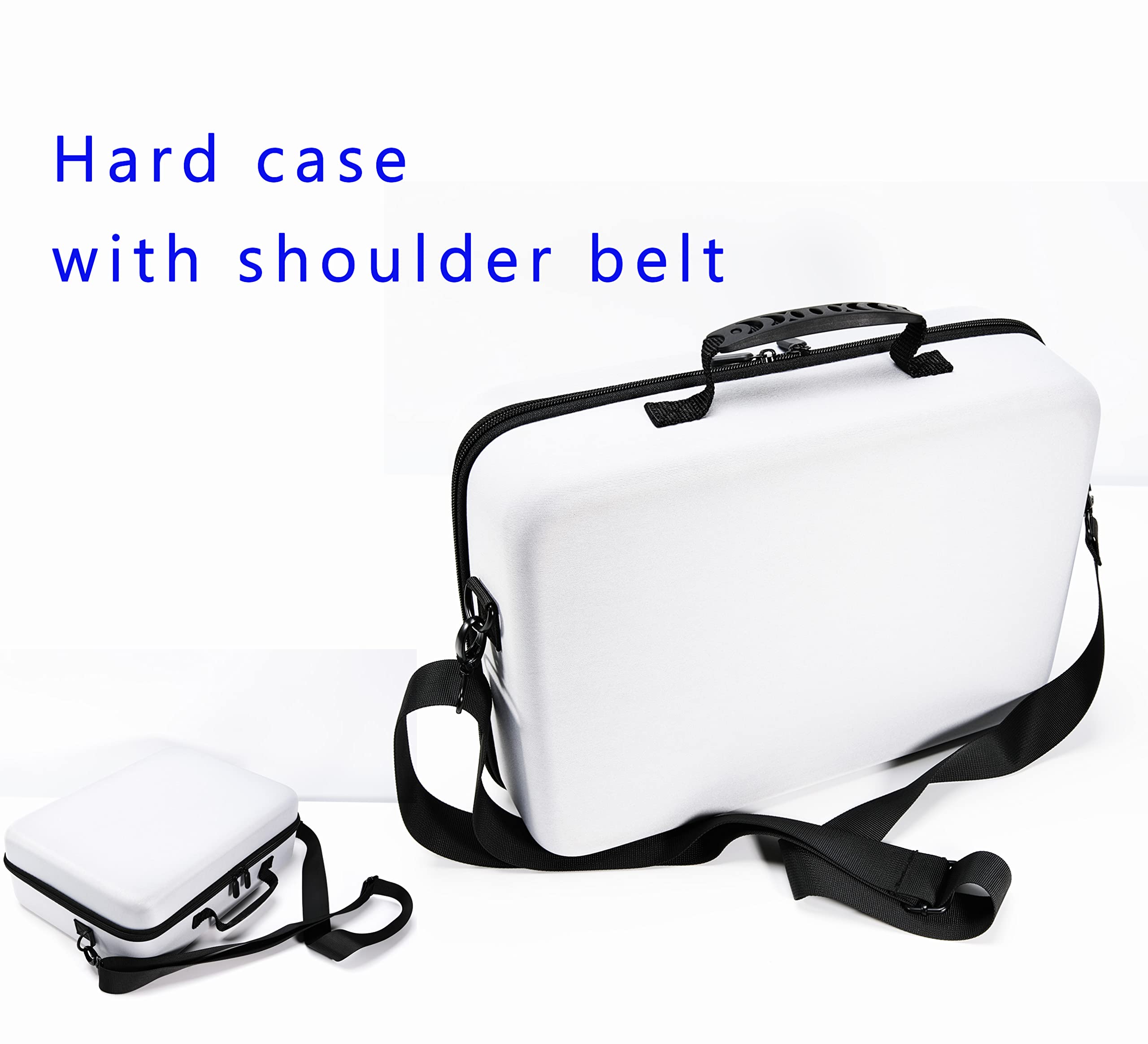 Carry case for Oculus Quest 2 VR Headset Elite Carrying case, Safe Padded Home/Travel Storage Bag Bag for Charger, Cable and Accessories with Foam Insert(Gray)
