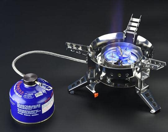Bulin BL100-B17 Camping Gas Burners Windproof Remote Gas Stove Outdoor Fire Stove Windproof Stoves Outdoor Hiking Camping with Ignition Device Equipment