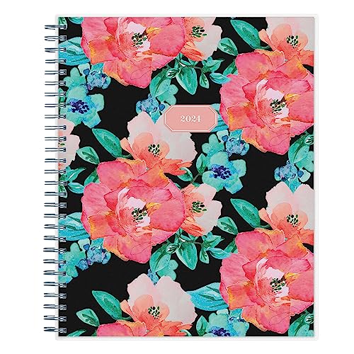 Blue Sky 2024 Weekly and Monthly Planner, January - December, 8ā x 10.875ā, Frosted Cover, Wirebound, Ayana (142999-24)