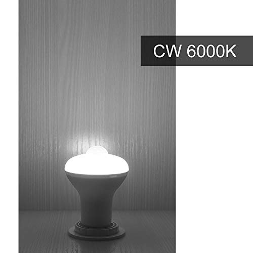 Bonlux BR20 Motion Sensor Light Bulb, 5W BR20 LED Flood Light Bulbs R63 Light Bulb, E26 Motion Sensor LED Light Bulb 50W Halogen Replacement for Porch, Garage, Basement, Daylight 6000K, 2-Pack
