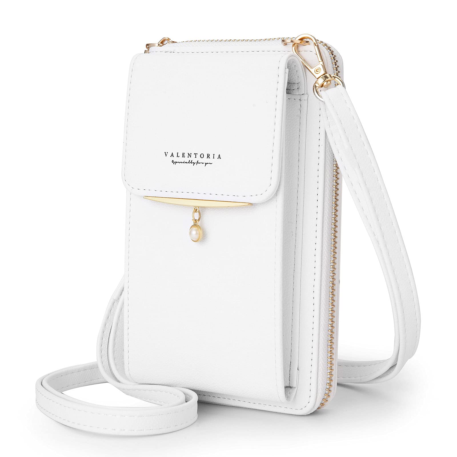 Valentoria Small Crossbody Bag Cell Phone Purse Wallet Leather Card Slot Clutch for Women