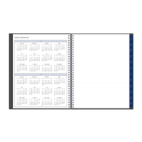 Blue Sky 2024 Weekly and Monthly Appointment Book and Planner, 8.5" x 11", Flexible Cover, Wirebound, Passages (100009-24)
