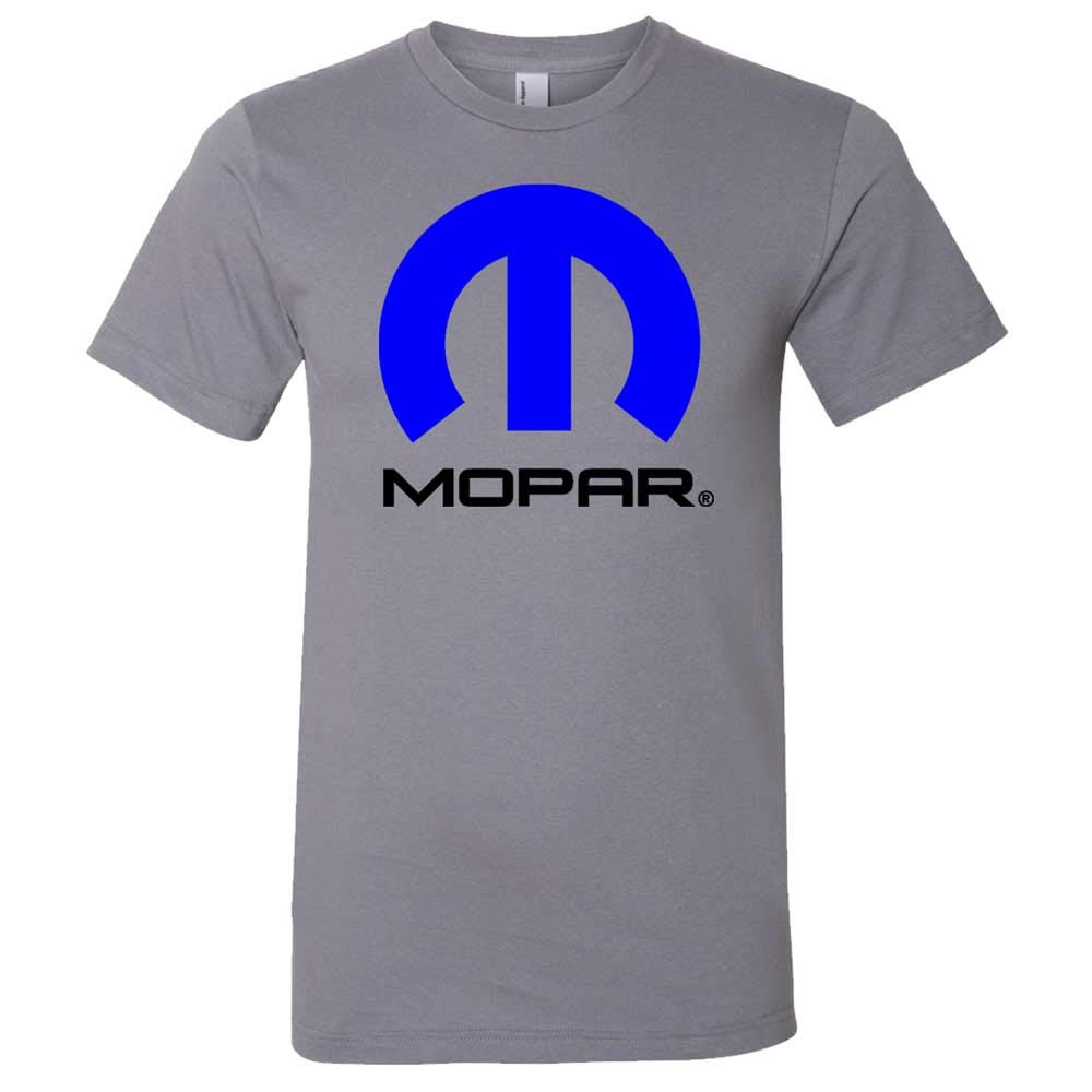 Mopar Current Logo Two Tone T-Shirt for Men (Slate Grey/XL)
