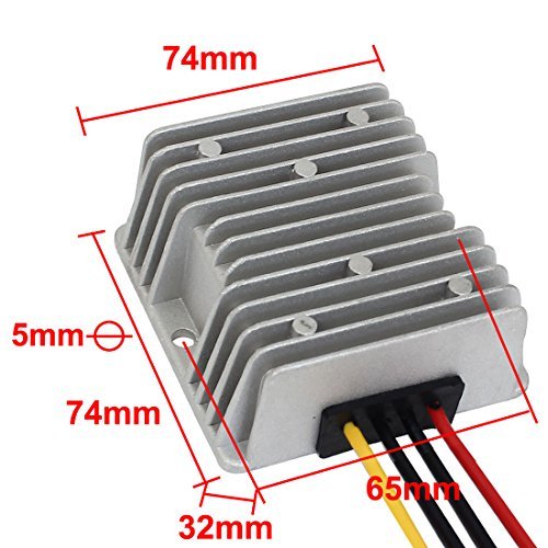 uxcell DC 48V to DC 24V 10A 240W Waterproof Power Supply Module Voltage Converter Regulator Transformer