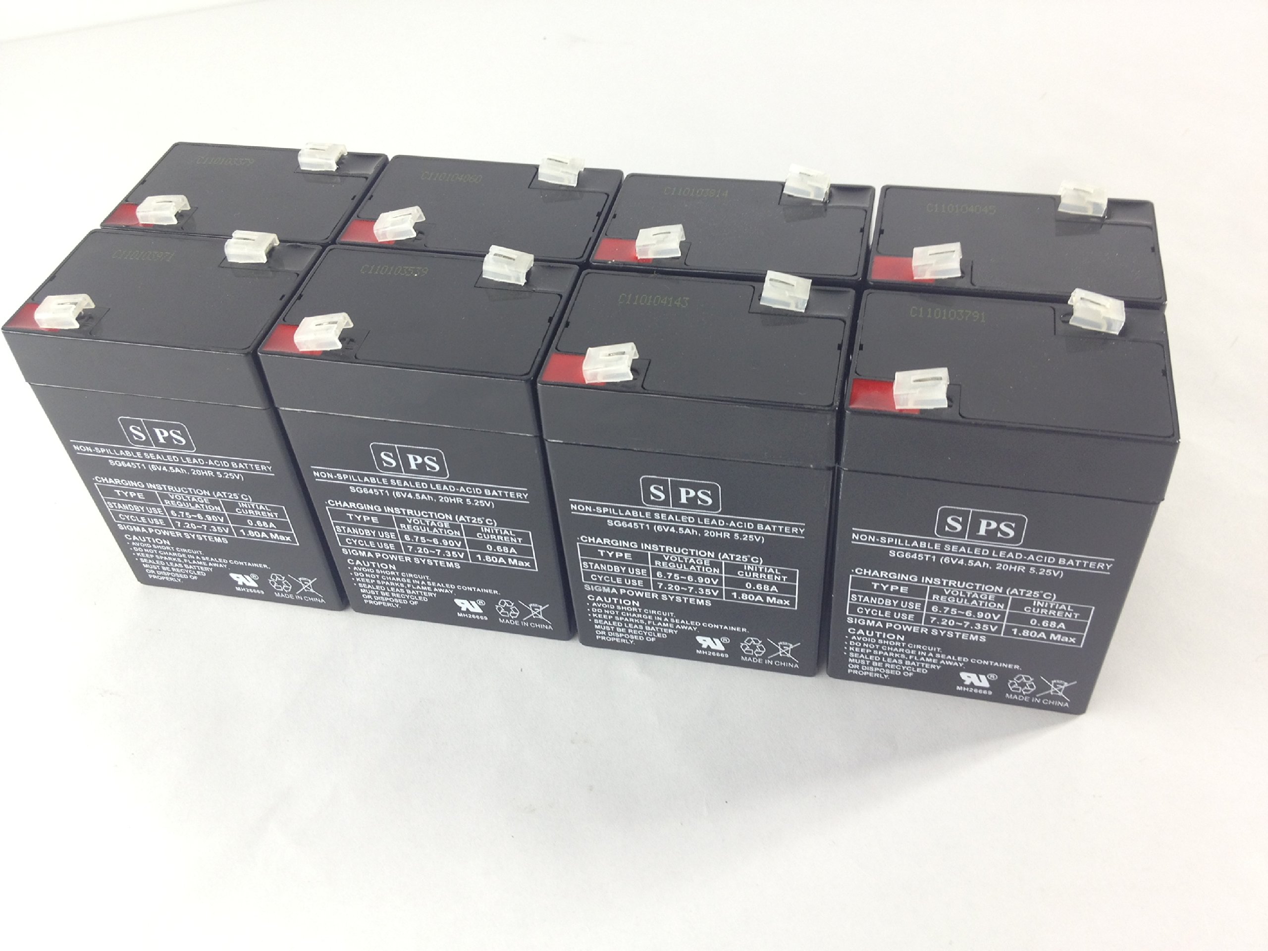 SPS Brand 6V 4.5Ah Replacement Battery for Streamlight Vulcan, 44007, Sho-me6V 4.5Ah (10 Pack)