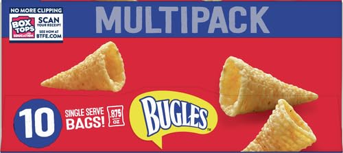 Bugles Crispy Corn Snacks, Original Flavor, Snack Bag, 8.75 oz