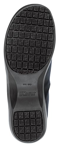 SR Max Geneva Black Patent, Women's, Clog Style Slip Resistant Soft Toe Work Shoe (8.0 M)