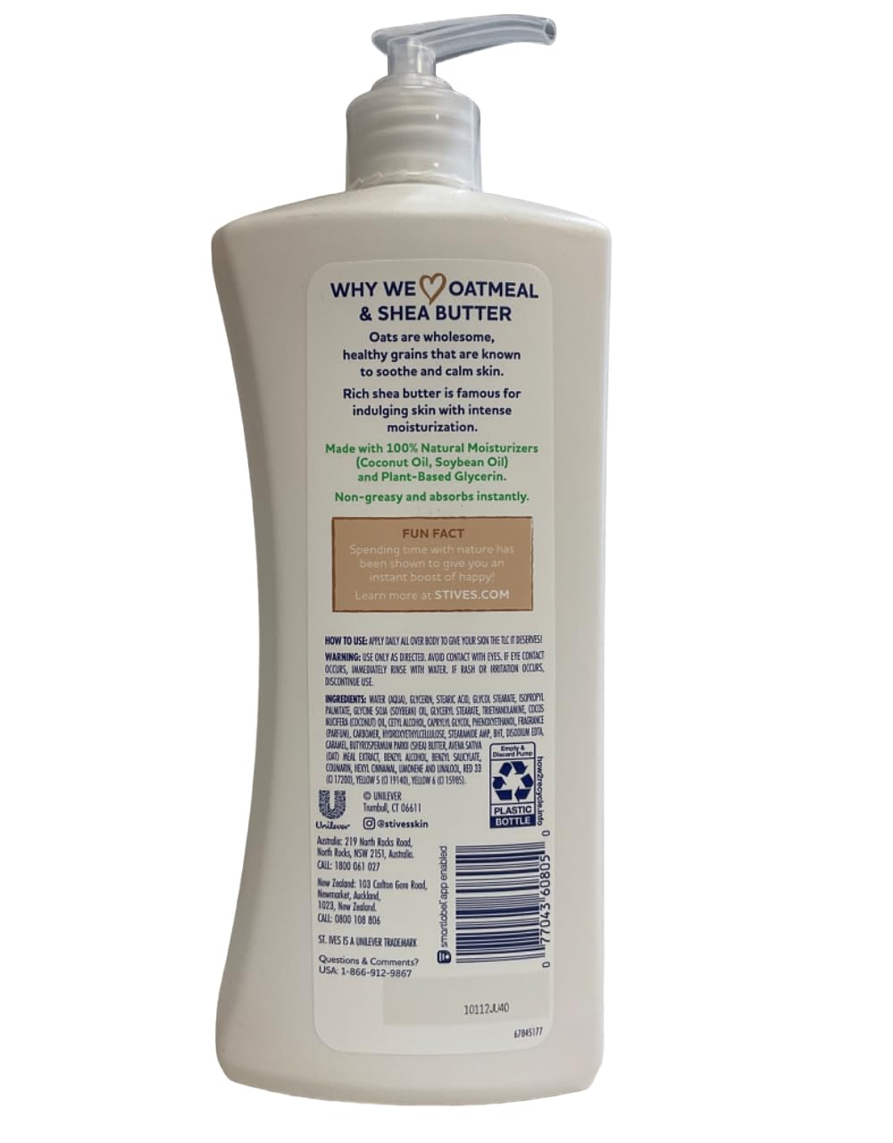 St. Ives Naturally Soothing Body Lotion, Oatmeal & Shea Butter 21 Oz by St. Ives (Pack of 3)
