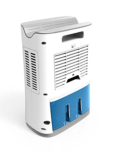 InvisiPure Hydrowave Dehumidifier - Small Compact Portable Dehumidifier for Home, RV, Bathroom, Closet, Bedroom, Small Room, Basement, Boat, Mold - Continuous Drain Hose Ready - Quiet Electric Peltier