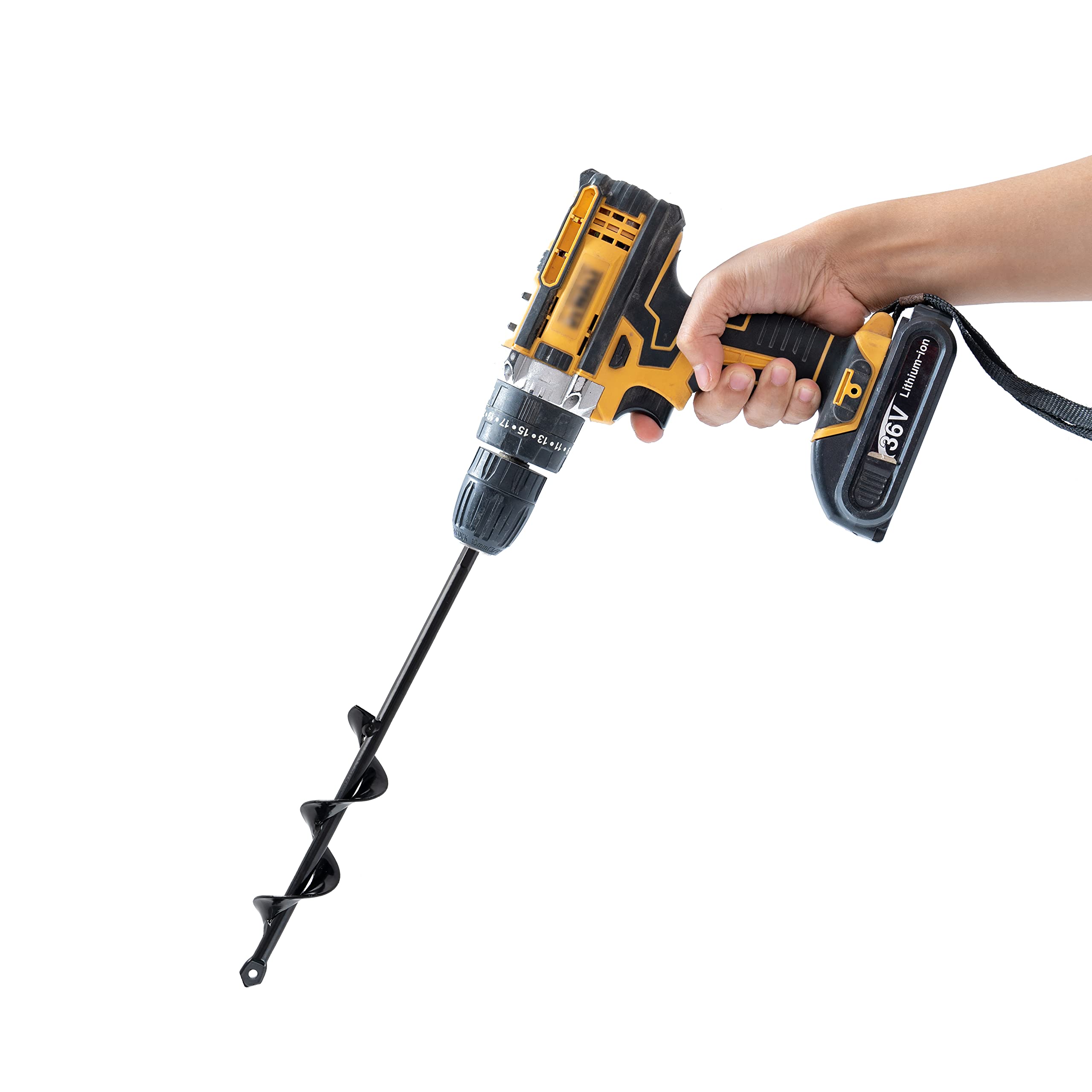 VASGOR Set 3 (1.6x12, 2.6x12, 3.5x12) Auger Drill Bit for Planting - Easy Planter Garden Auger - Bulb & Bedding Plant Augers - Posthole Digger for 3/8” Hex Drive Drill