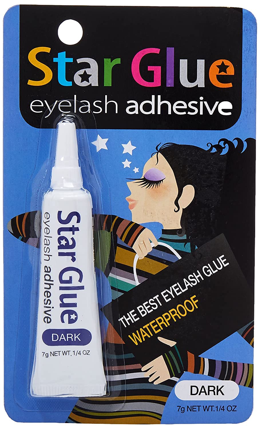 Star Glue Waterproof Eyelash Adhesive Dark For Eye Shadow,Mascara And Eyeliner 10 Pcs
