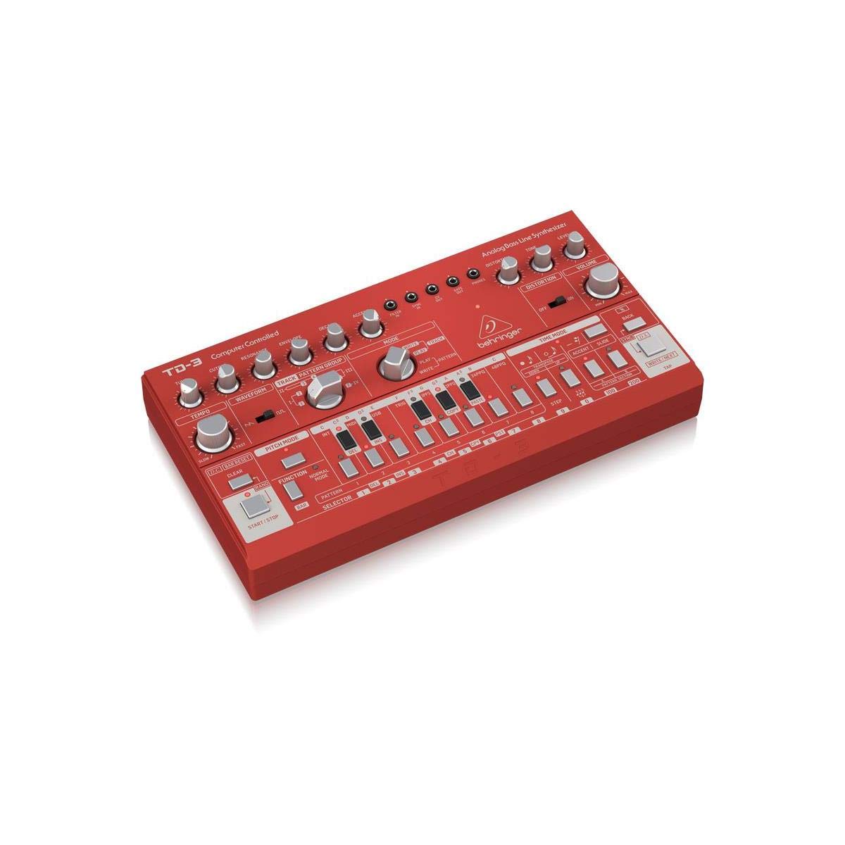 Behringer TD-3-RD Analog Bass Line Synthesizer - Red