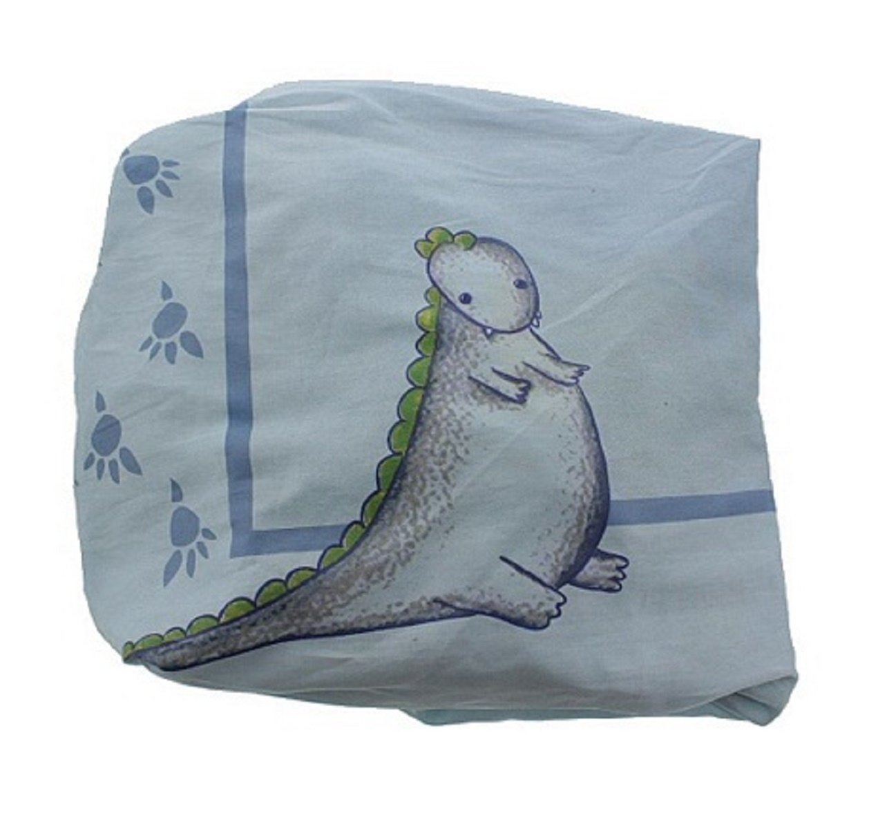 Truly Scrumptious by Heidi Klum Dinosaur Tracks Infant Boys Crib Sheet Blue