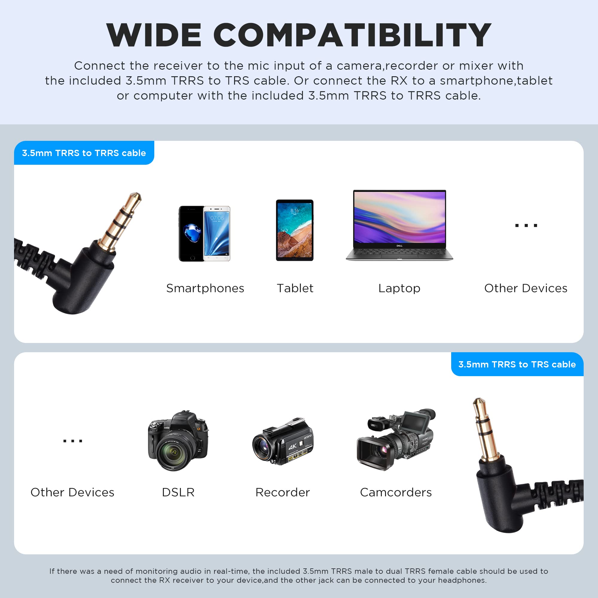 BOYA BY-W4 Wireless Lavalier Microphone Ultracompact 2.4GHz Cordless Clip On Microphones System for Cameras DSLR Smartphone Video Recording Interview YouTube Streaming (4 Transmitters & 1 Receiver)