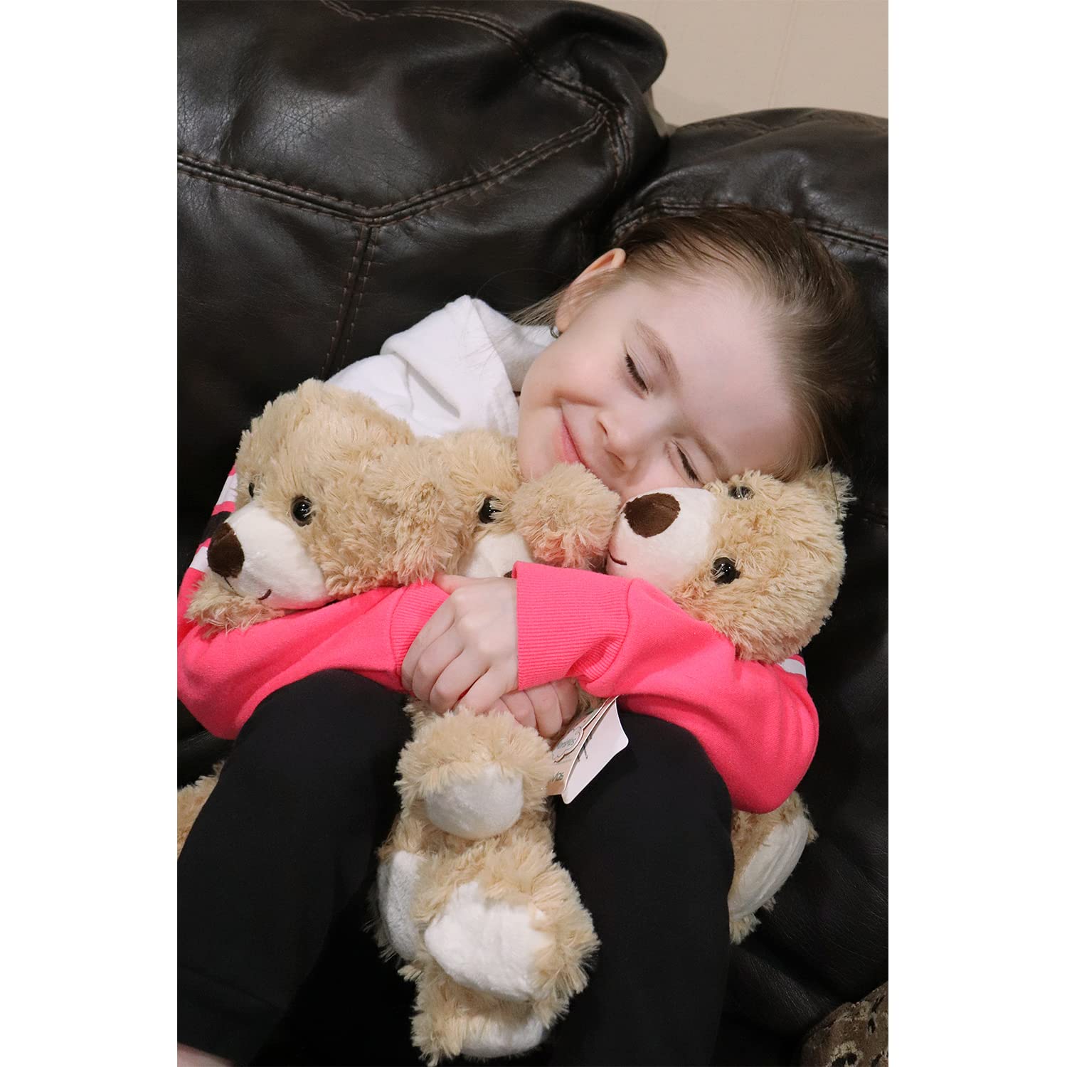 MaoGoLan 3 Pieces Bulk Teddy Bears Stuffed Animals Baby Shower, Soft Small Stuffed Teddy Bears in Bulk, 13.5" Cuddly Mini Teddy Bears Centerpiece,Wedding,Party,Engagement