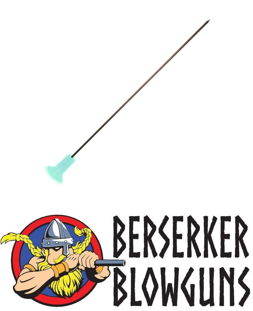 Berserker Blowguns 100 - .40 Cal Glow in The Dark 5" Pro Length Target Blowgun Darts from