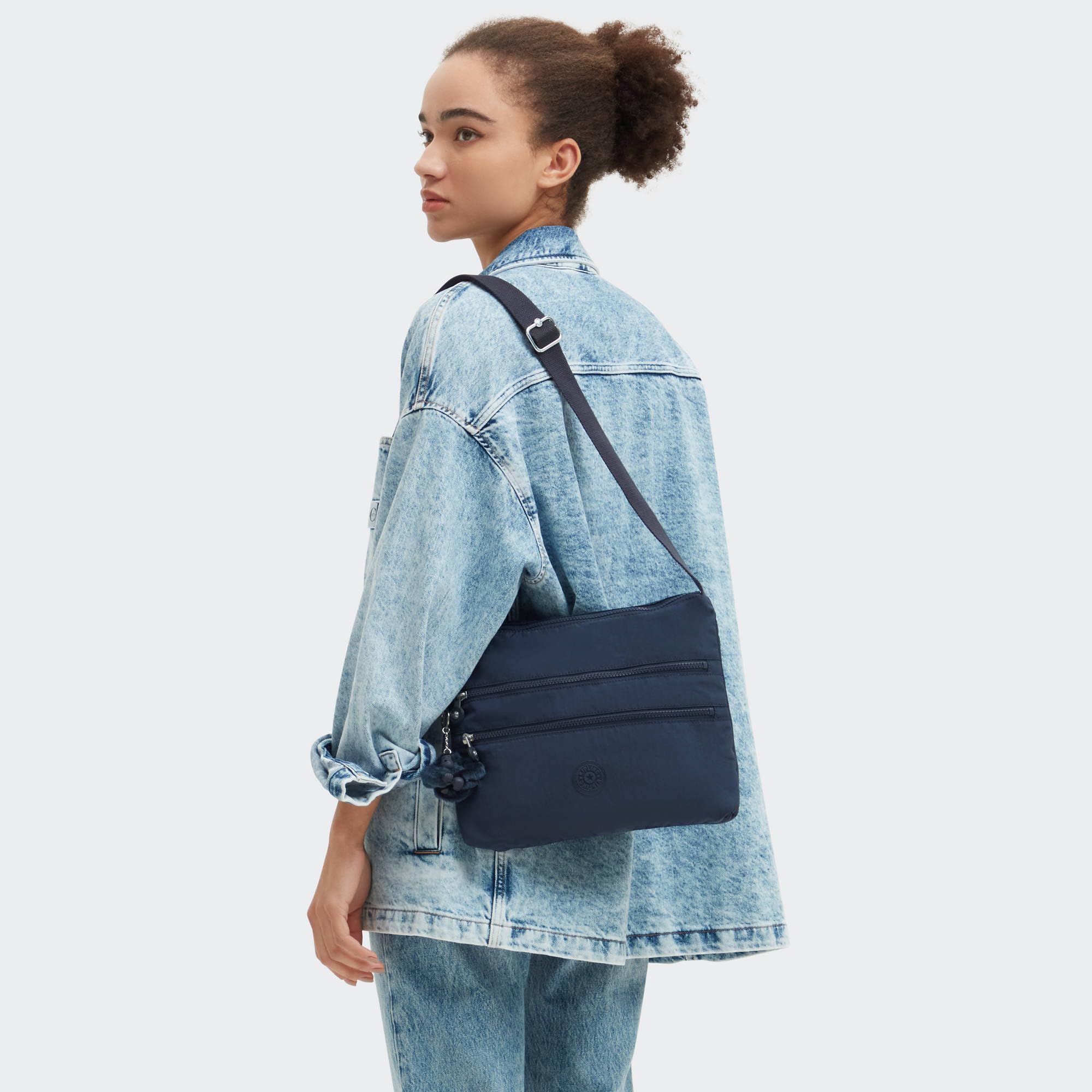 Kipling Womens Alvar Crossbody Bag, Super Light, Durable Messenger Bag, Nylon Shoulder Bag