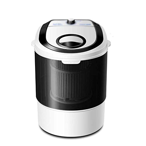 Black Washing Machine,Portable Machine for Compact Laundry Single Translucent Tub Machine Single Barrel