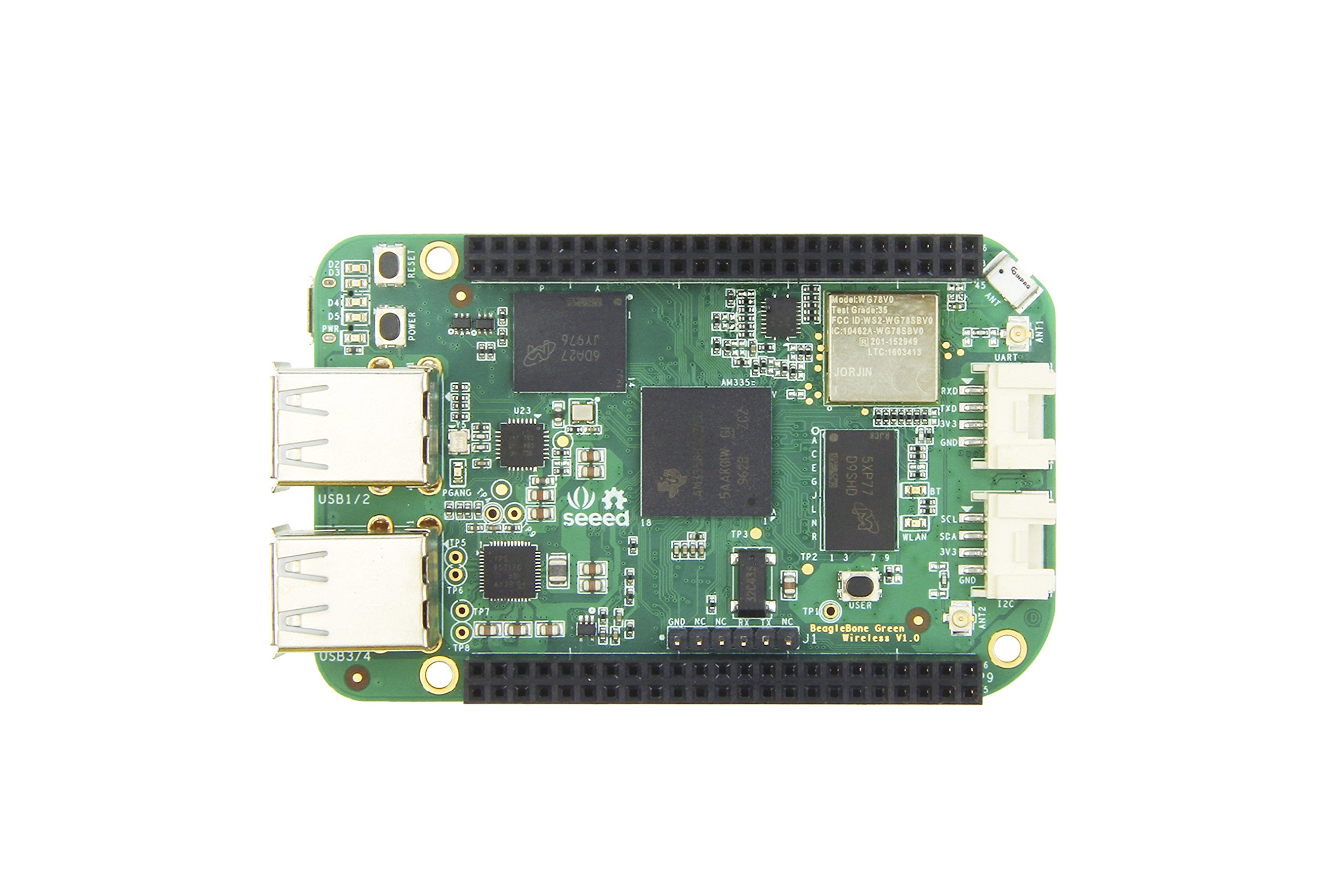 seeed studio BeagleBone Green Wireless Development Board(TI AM335x WiFi+BT) with USB Cable